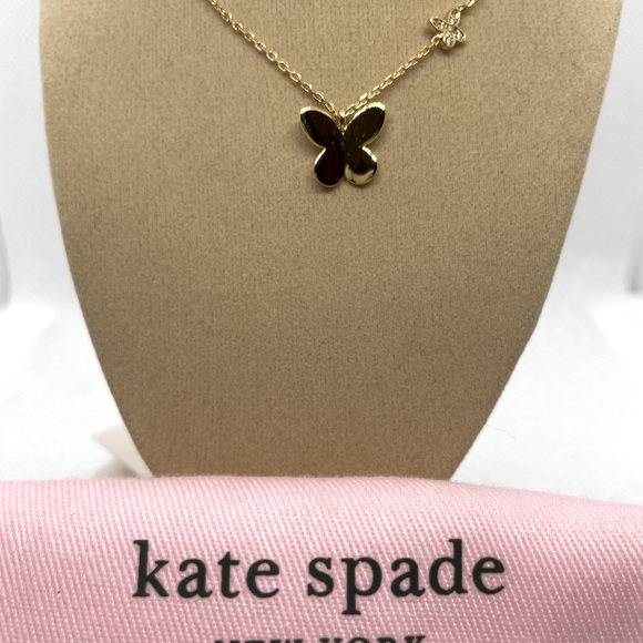 kate spade | Jewelry | Nwt Kate Spade In A Flutter Gold Butterfly ...